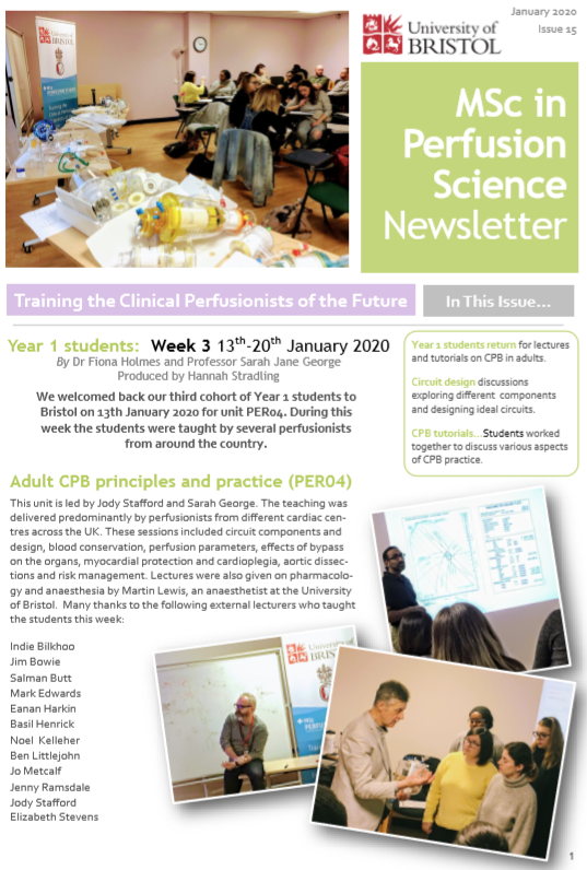 MSc Perfusion Science | SCPS