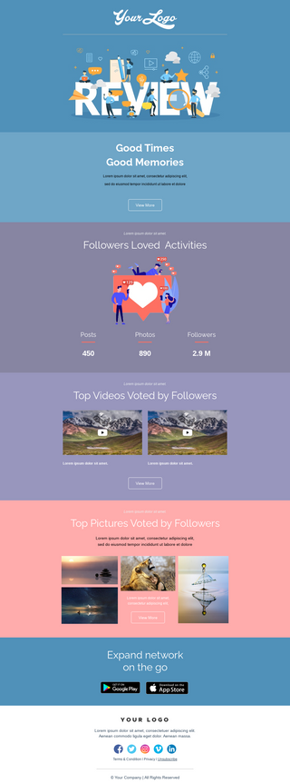 Google Review Email Template | Unlayer