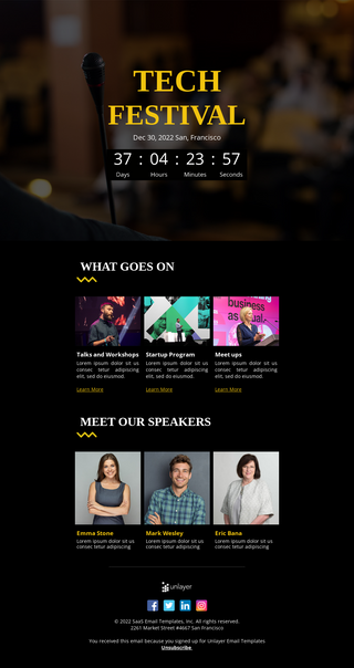 Free Email Templates for Save the Date | Unlayer