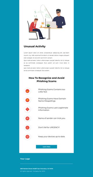 Free Email Templates for Warning | Unlayer
