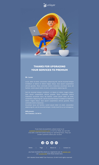 Free Email Templates for Activation | Unlayer