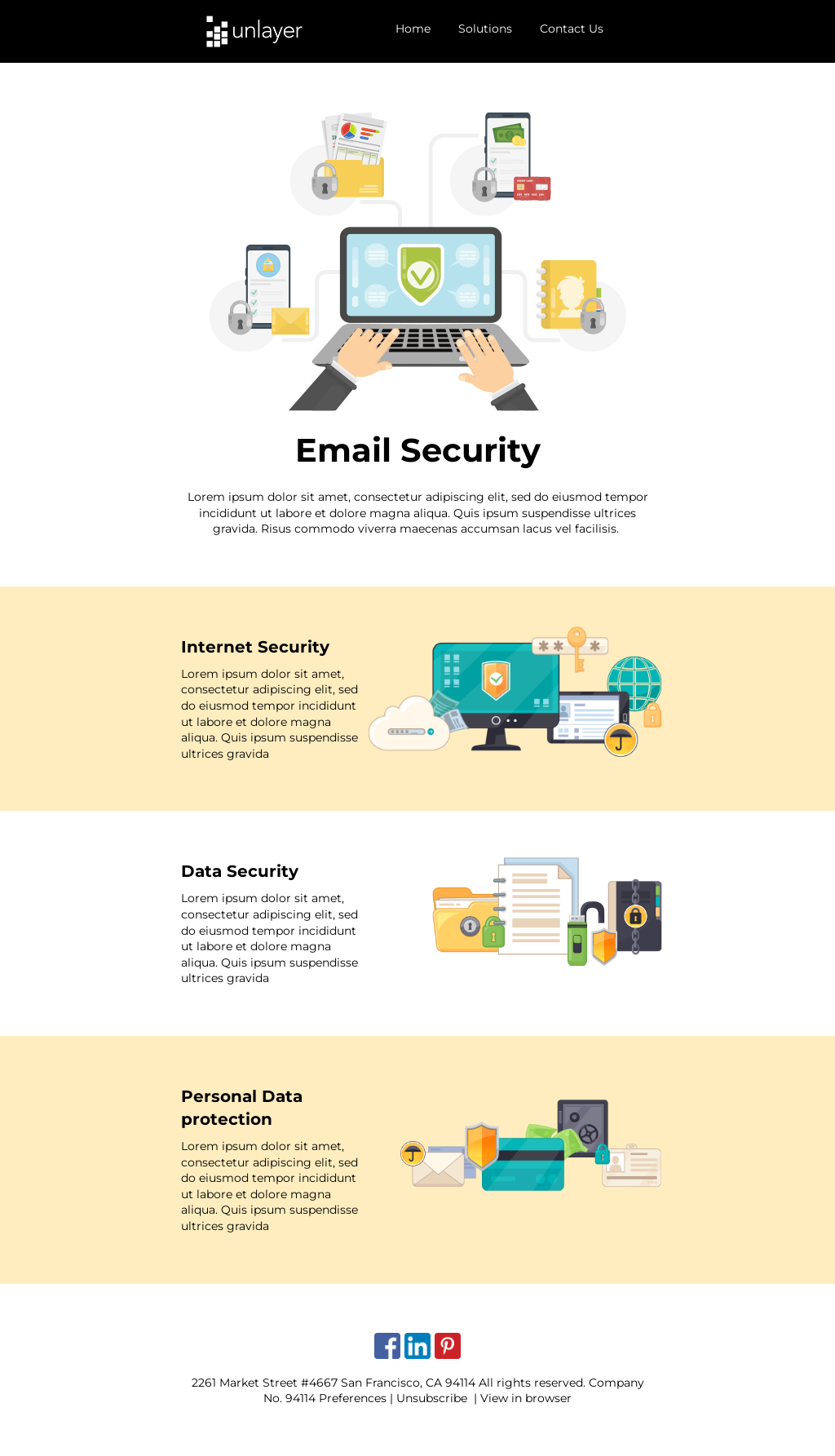 Email Security Training For Employees Email Template Unlayer