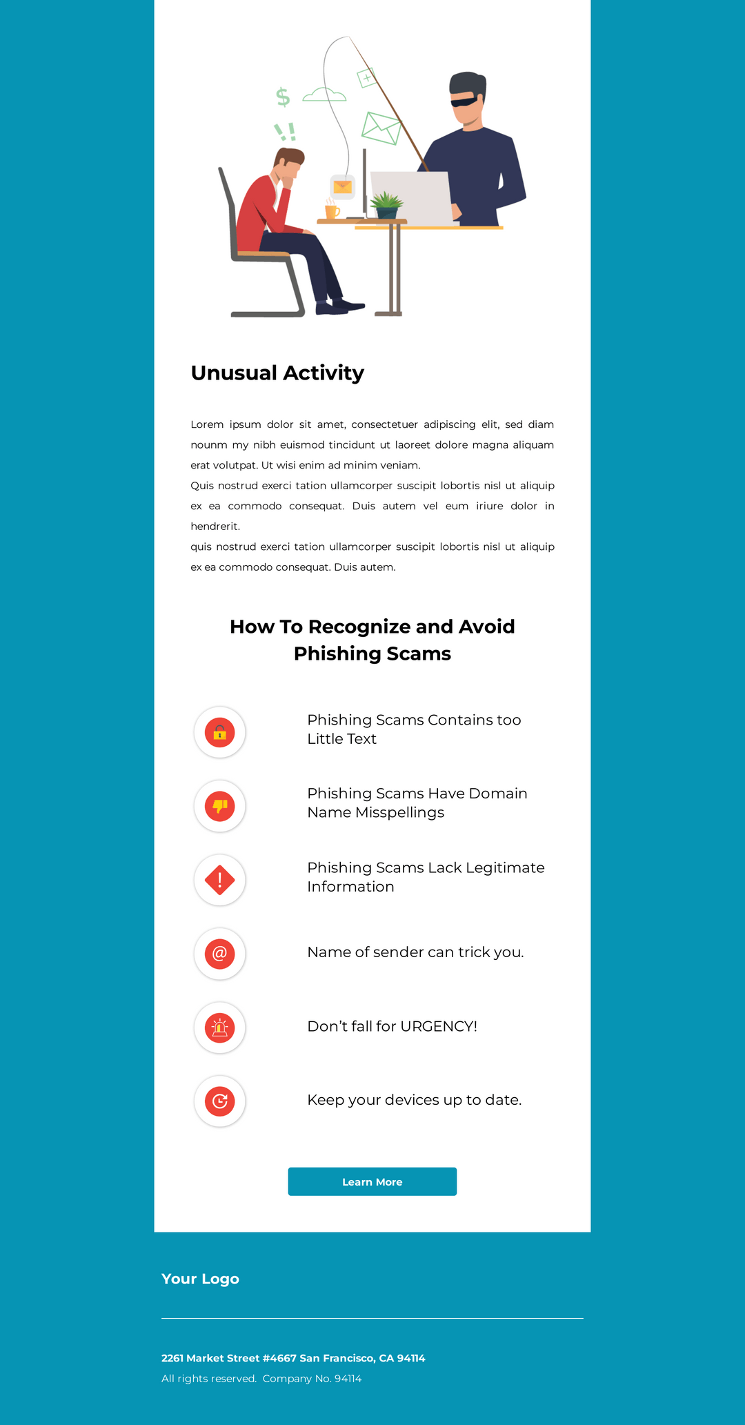 Free Email Templates for Warning | Unlayer