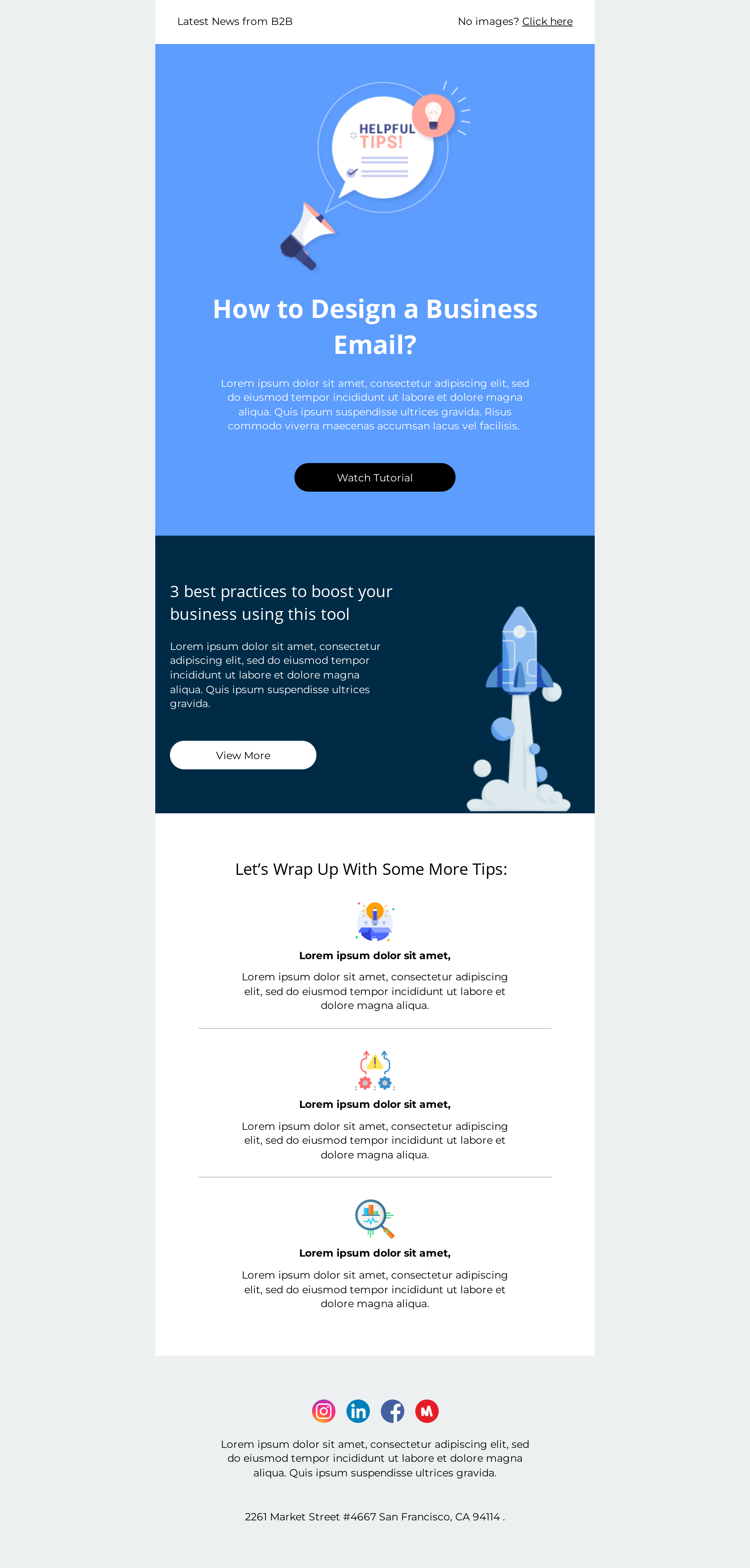 Pro Tip Email Template Unlayer
