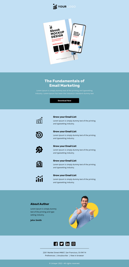 Free eBook Templates | Unlayer