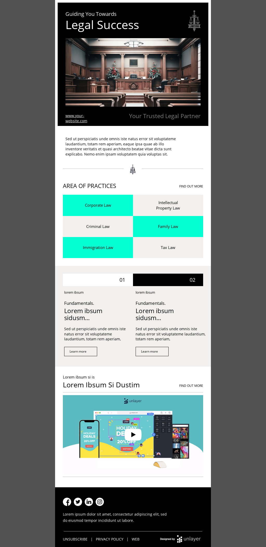Legal Consultation Email Template | Unlayer