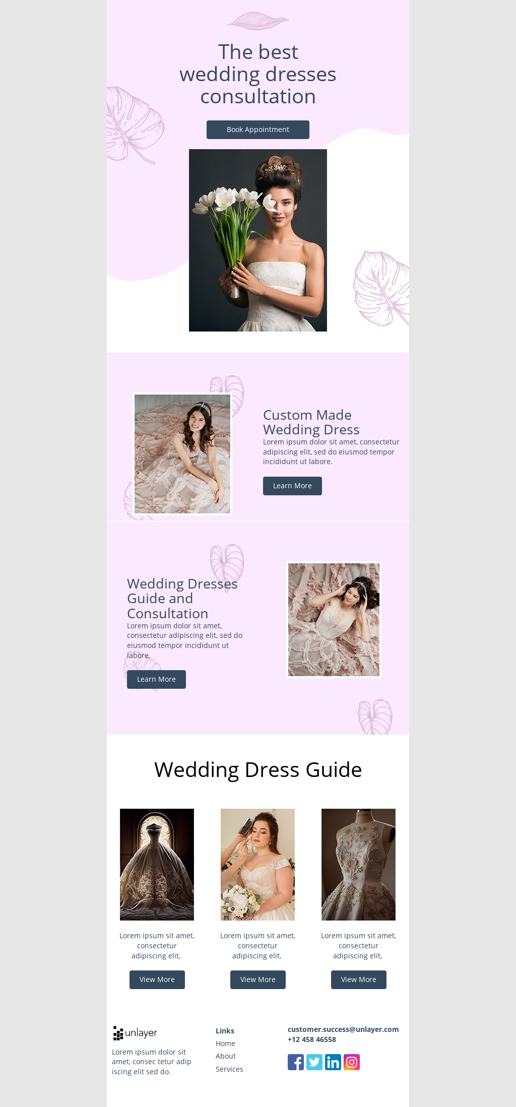 Free Consultation Email Templates | Unlayer