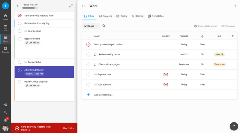 Time Management: smart timer, timesheets and logging