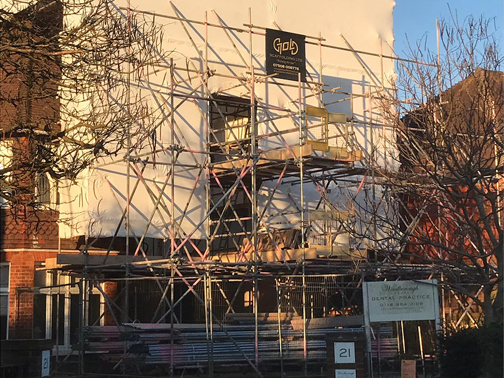 Scaffolding Extension For Dental Surgery | Gold Scaffolding