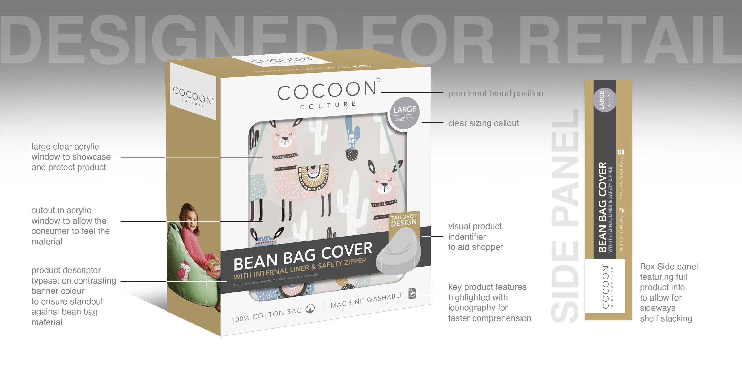 Brand Design & Packaging Design for Cocoon Couture | Smith Evans