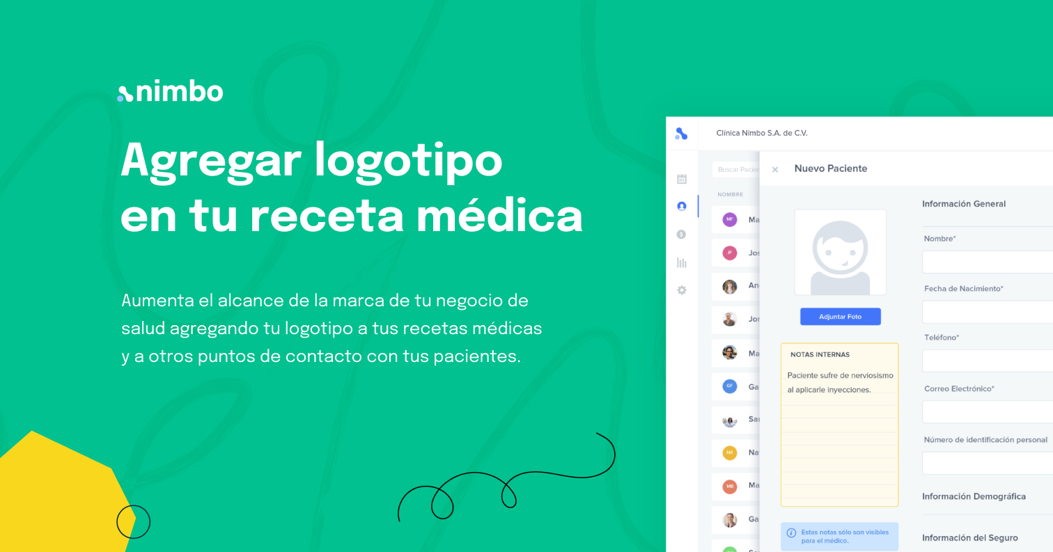 Agregar logotipo en tu receta médica