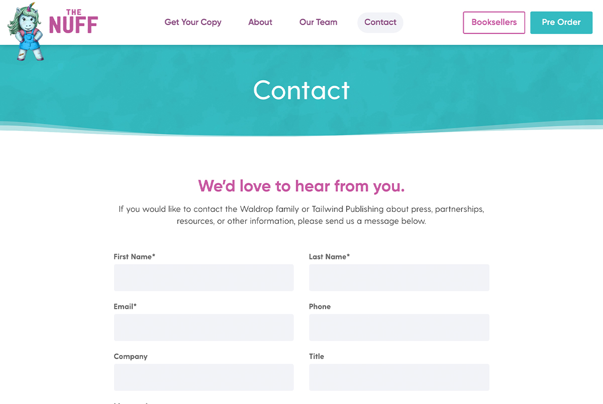 Get In Touch With Us | The Nuff Book