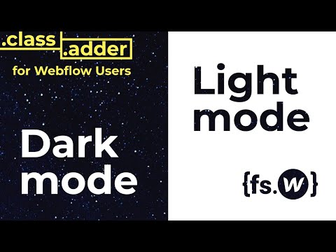 Light/Dark mode on Webflow - Class Adder Webflow Interactions Tool | nocode.video