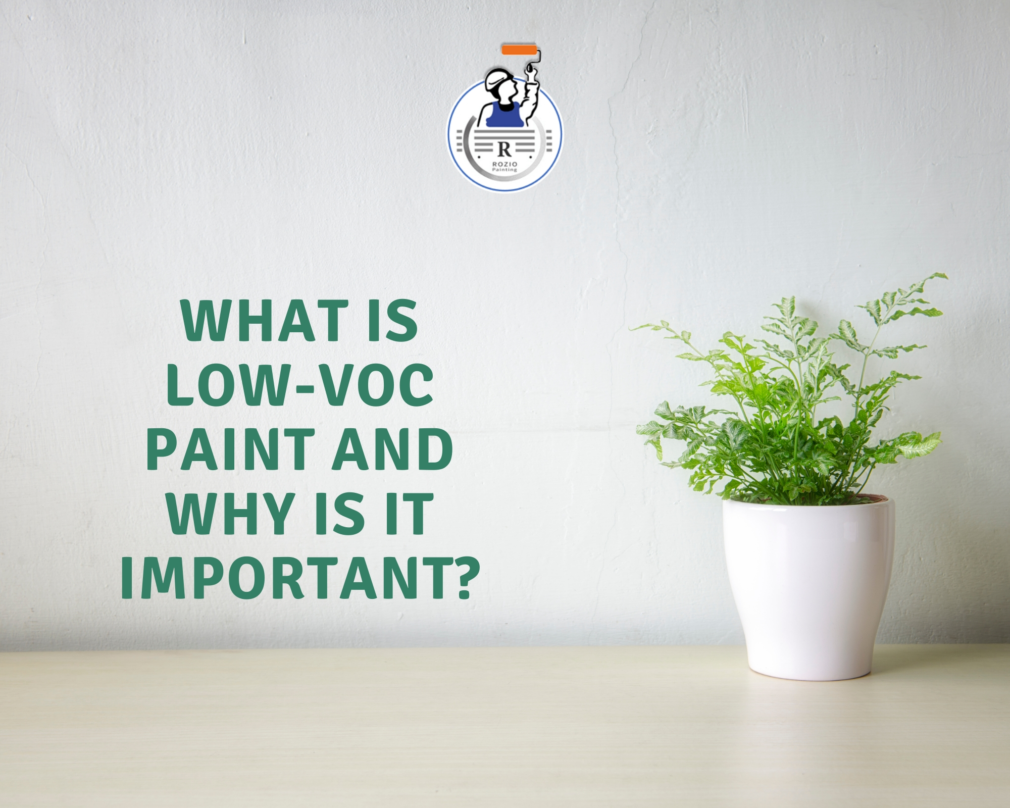 What is low-VOC paint and why is it important?