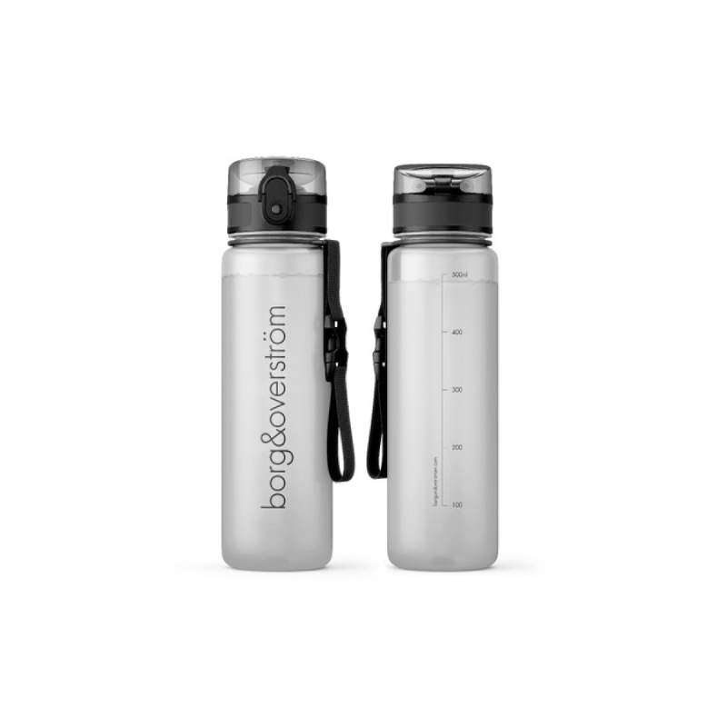 Borg & Overstrom drinking bottle - 500ml Grey Frosted