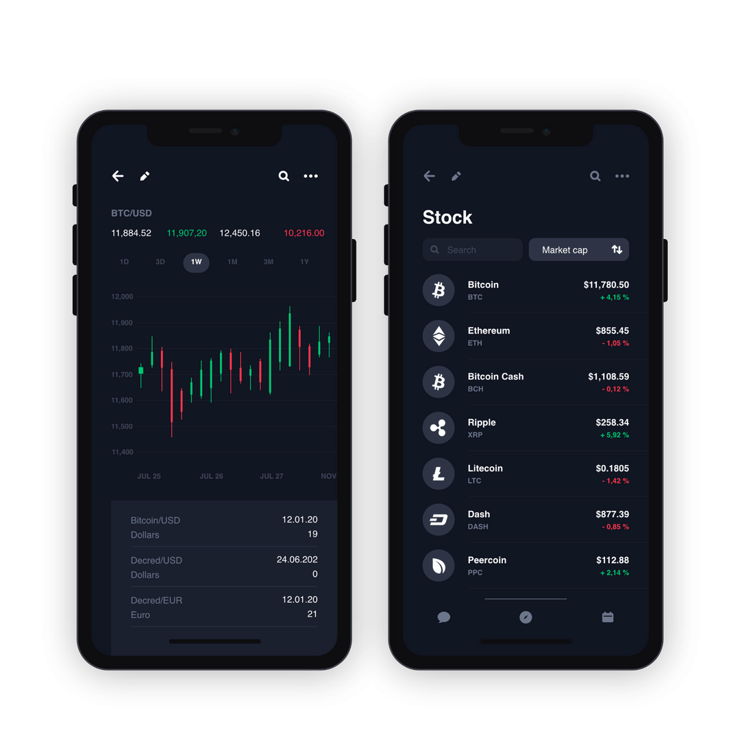 Digital Currency Exchange | Denys Zayets | Freelance UI/UX Designer