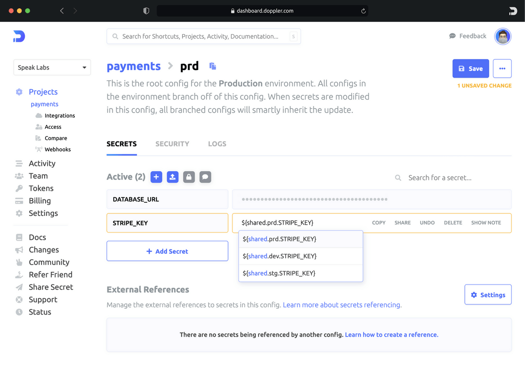 Doppler | SecretOps Platform