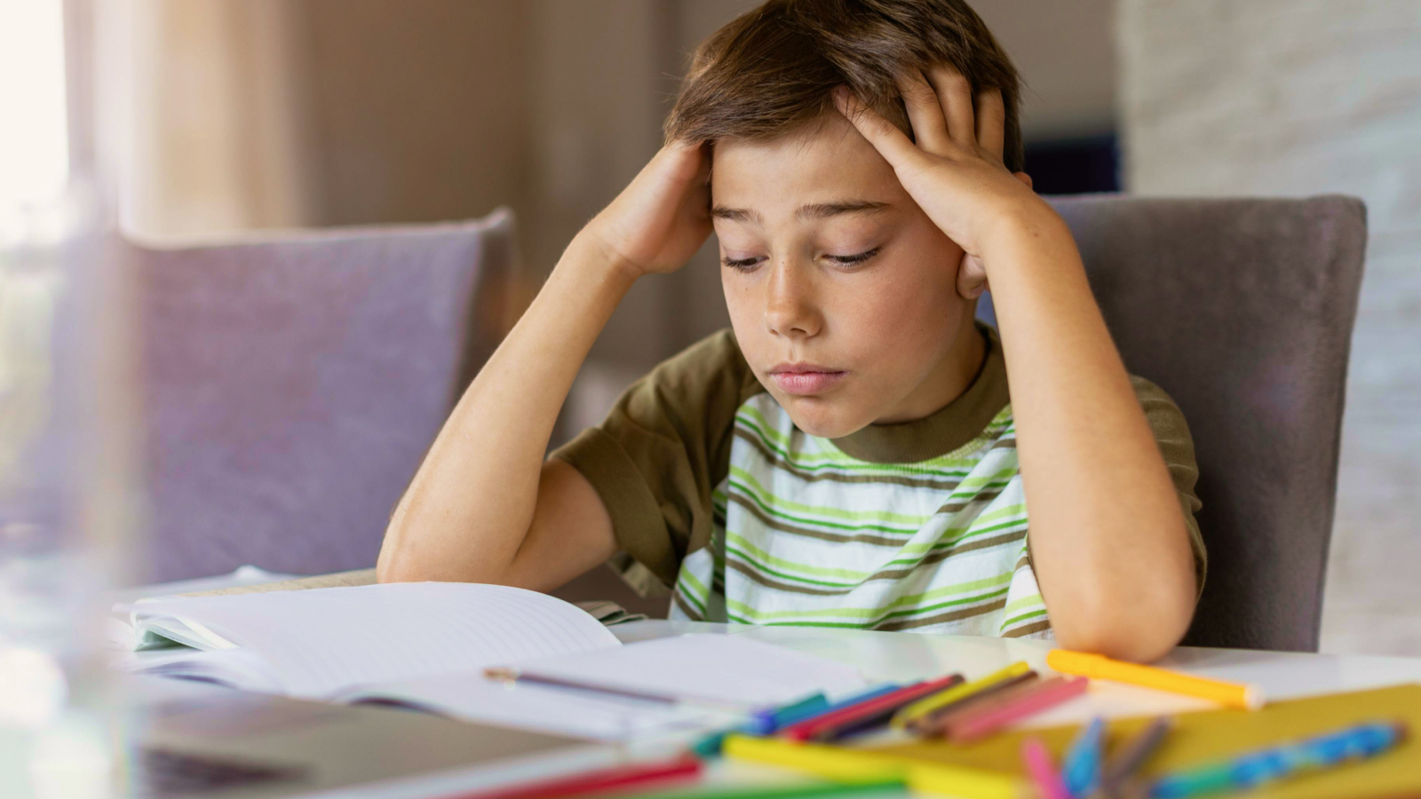 Kids Doing Homework At School Kids Doing Homework At School