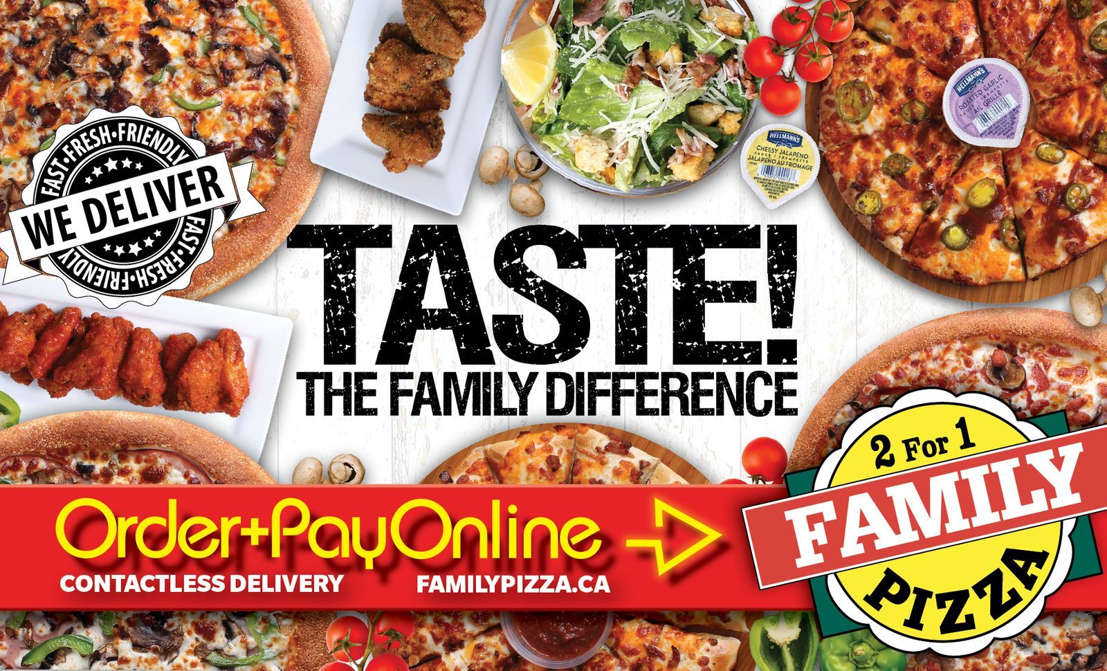 Family Pizza, Always 2 For 1
