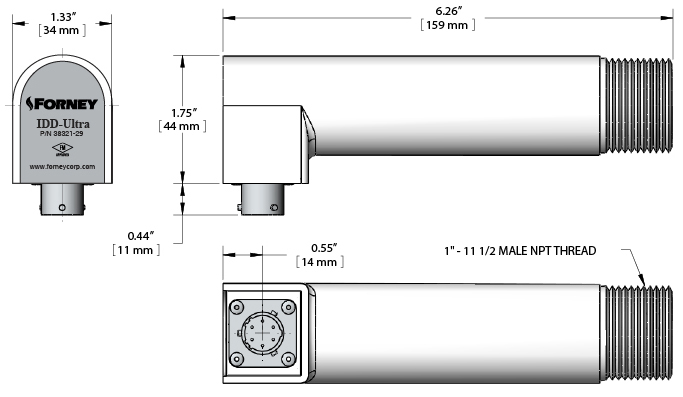 Forney IDD Ultra UV Flame Detector - Forney Corporation