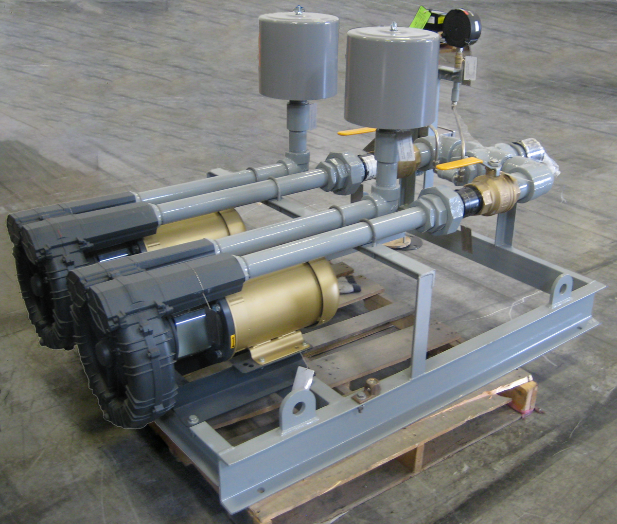 Skid Assembly for Industrial Blowers - Forney Corporation
