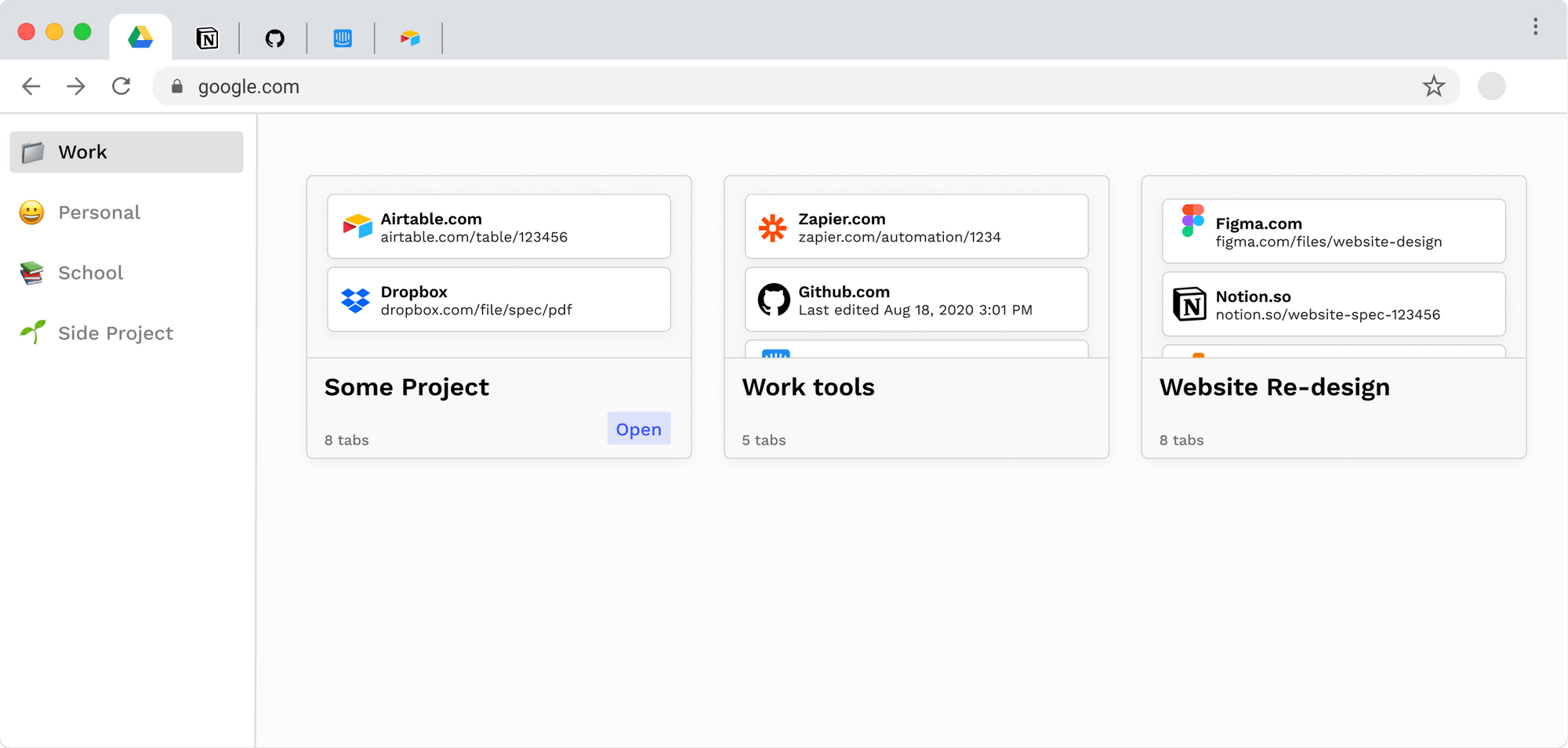 Chrome's best Tab Manager | Partizion