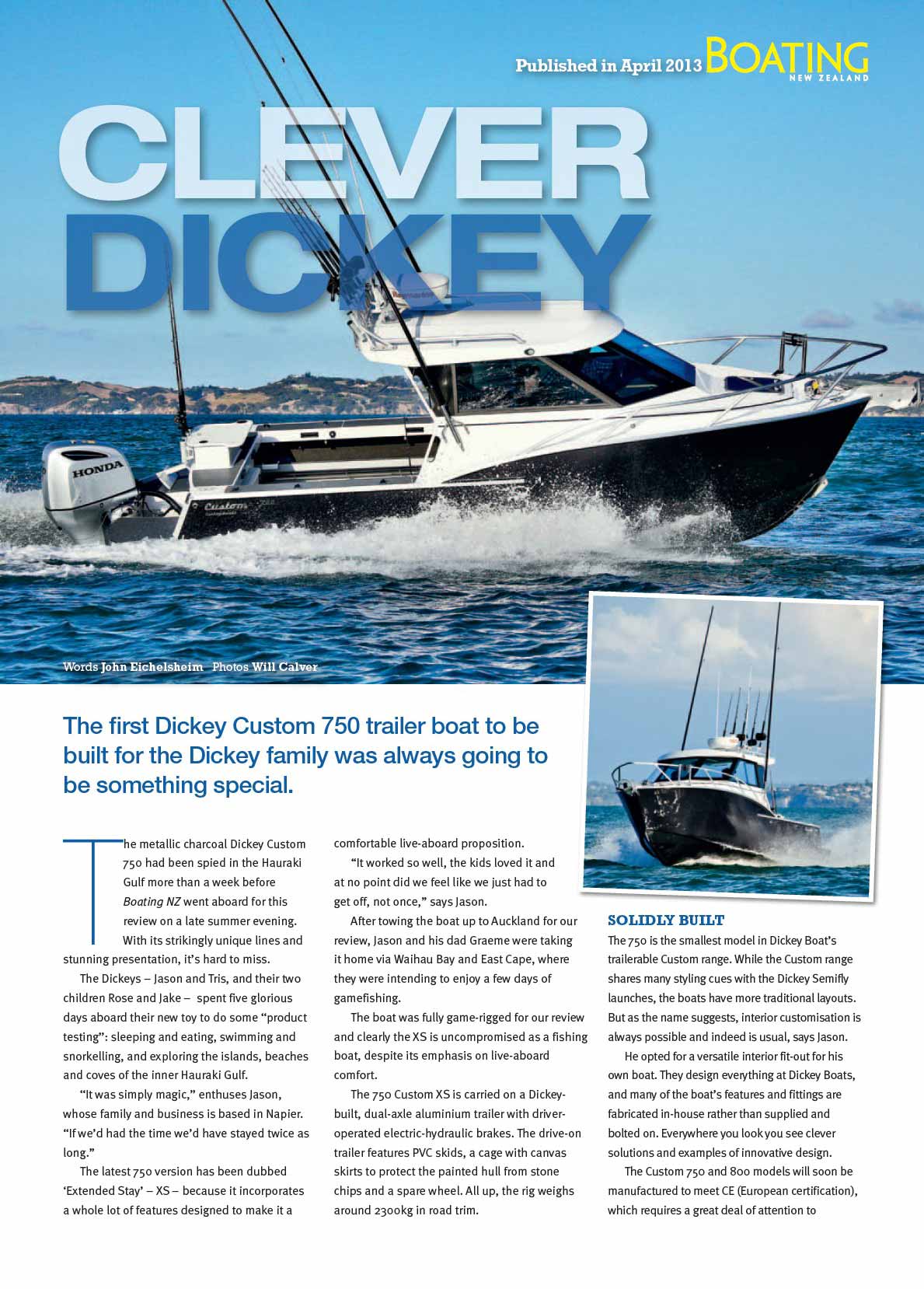 Dickey Boats Custom 750