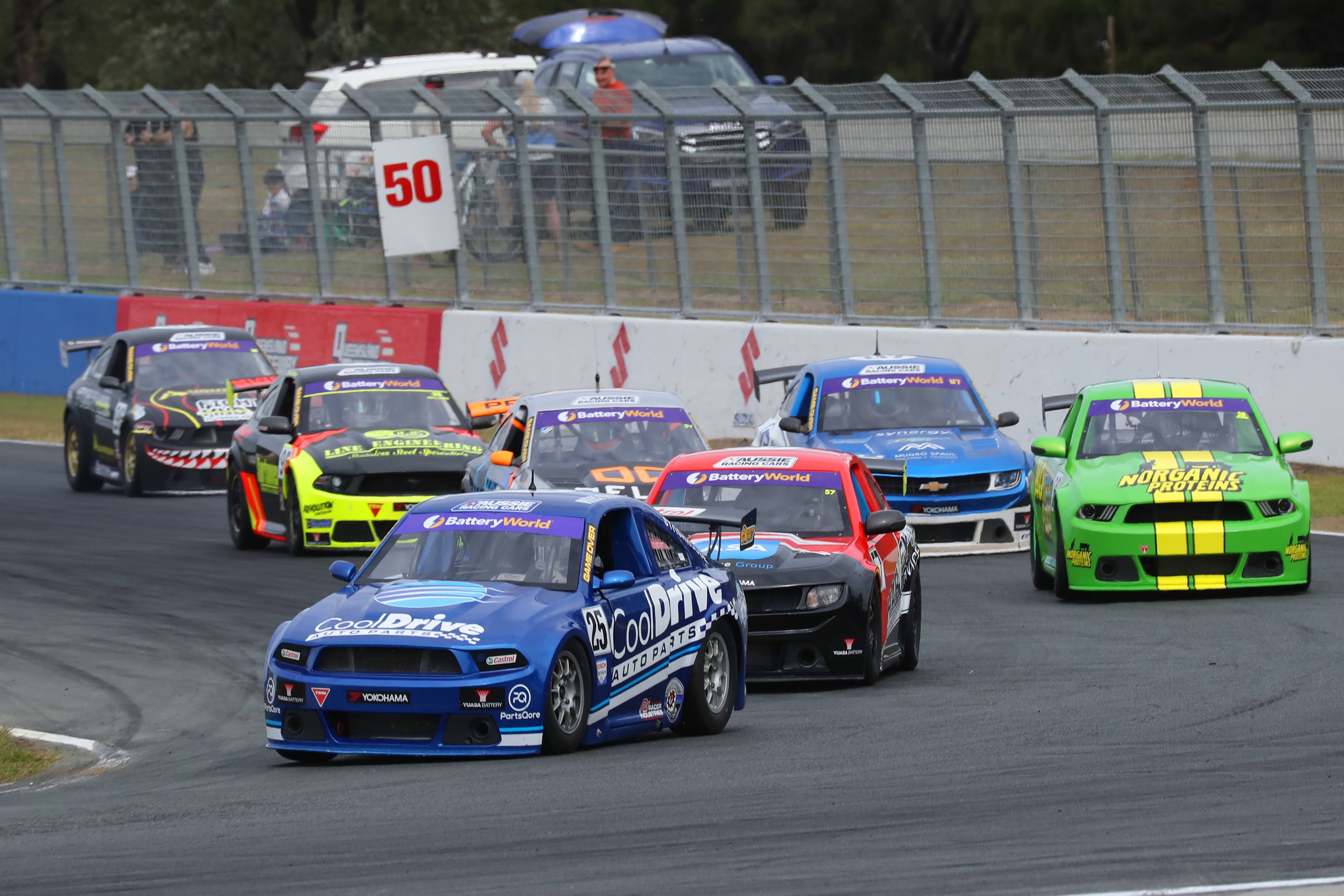 Reece Chapman victorious in chaotic third race at Queensland Raceway