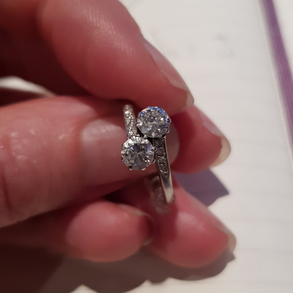 Jewellery Remodelling Case Study #9 - Crossover Engagement Ring