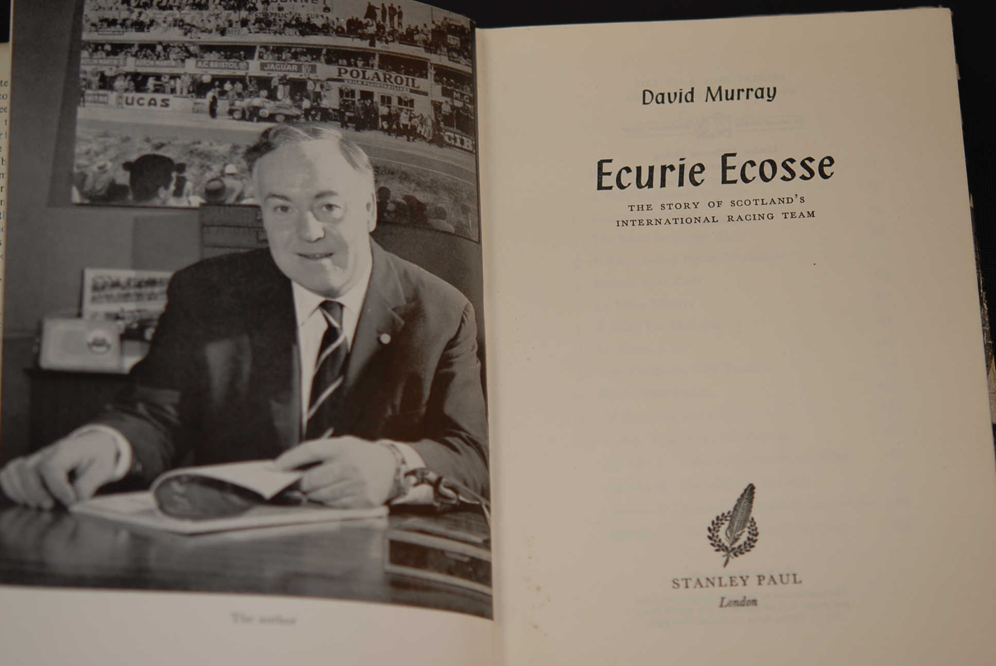 Ecurie Ecosse Book 1962 Signed by David Murray | Autographs ...