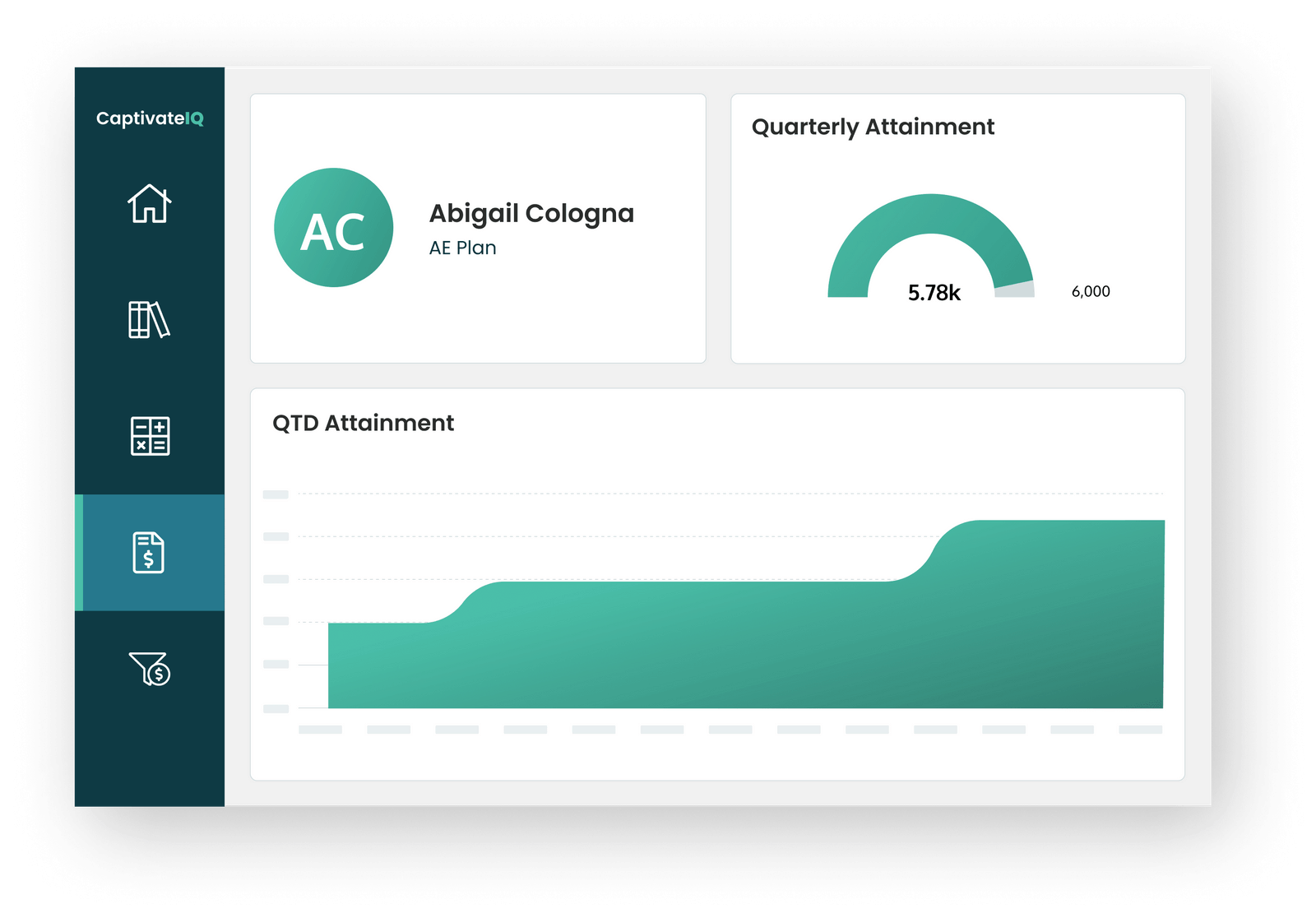 Our Sales Commission Tracking Software | CaptivateIQ