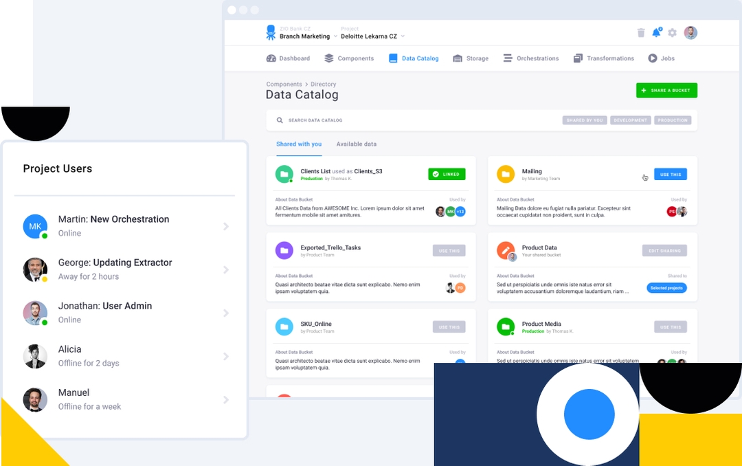 Keboola puts you in full control of your data.