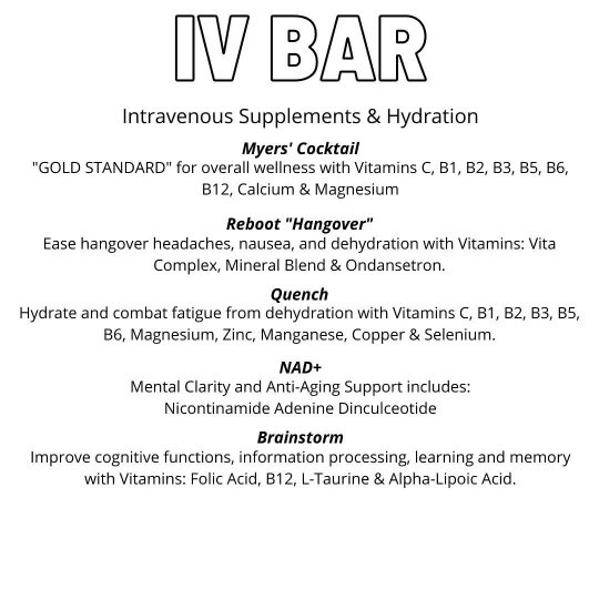 IV Bar | The Spa Face and Body | Southern Illinois