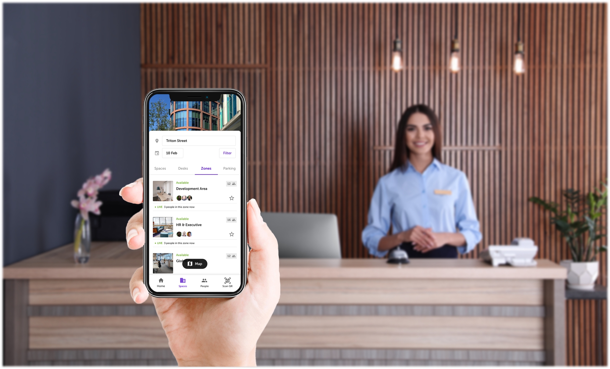 Zone booking - The new collaborative tool