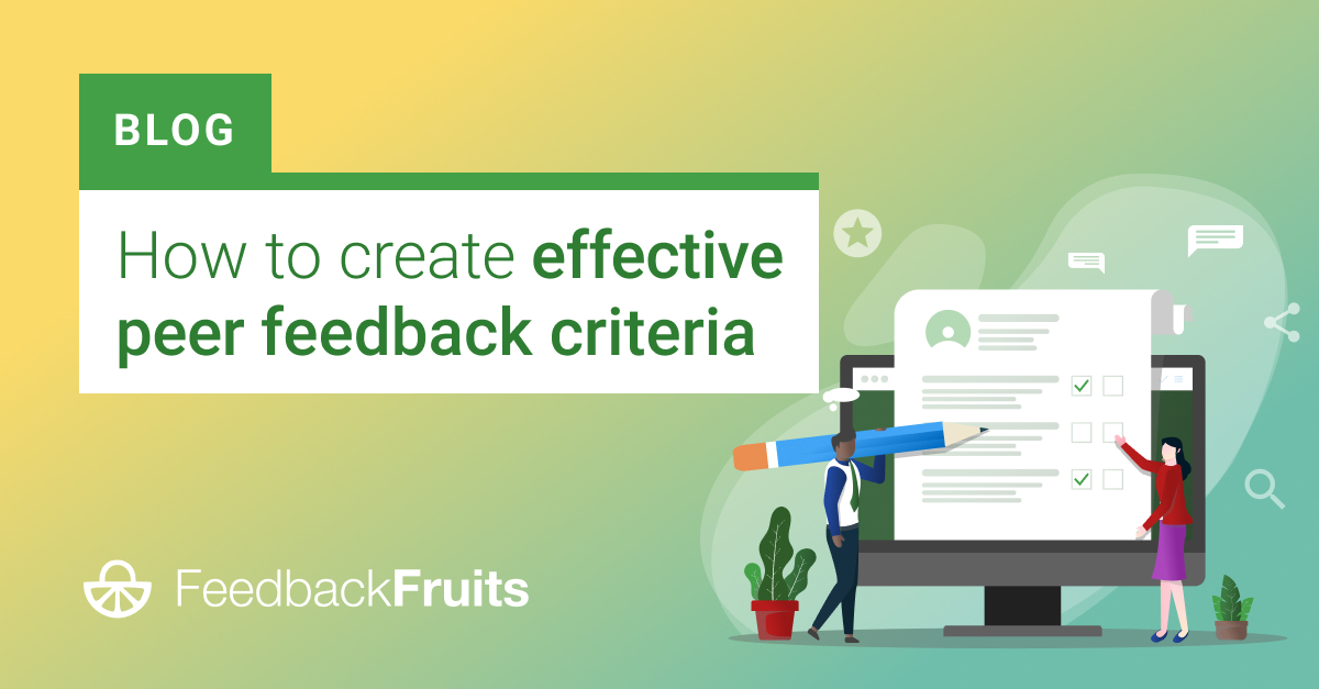 How to create effective peer feedback criteria