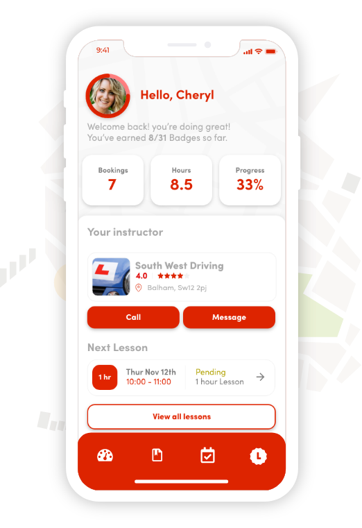 Student Learnr Mobile app | Learnr Driver