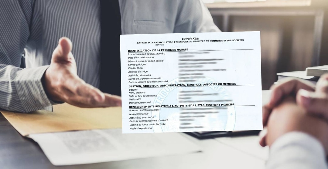 Demande d'extrait KBIS répertoire des métiers / chambre des métie