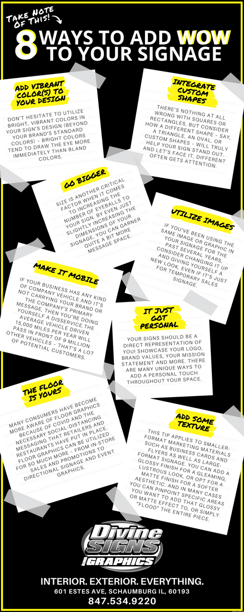 8 Ways To Add WOW To Your Signage | Business Signs Checklist