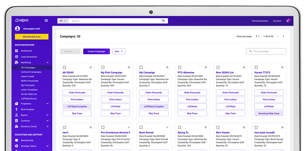 Direct Mail Campaigns For Real Estate Investors | REIPro
