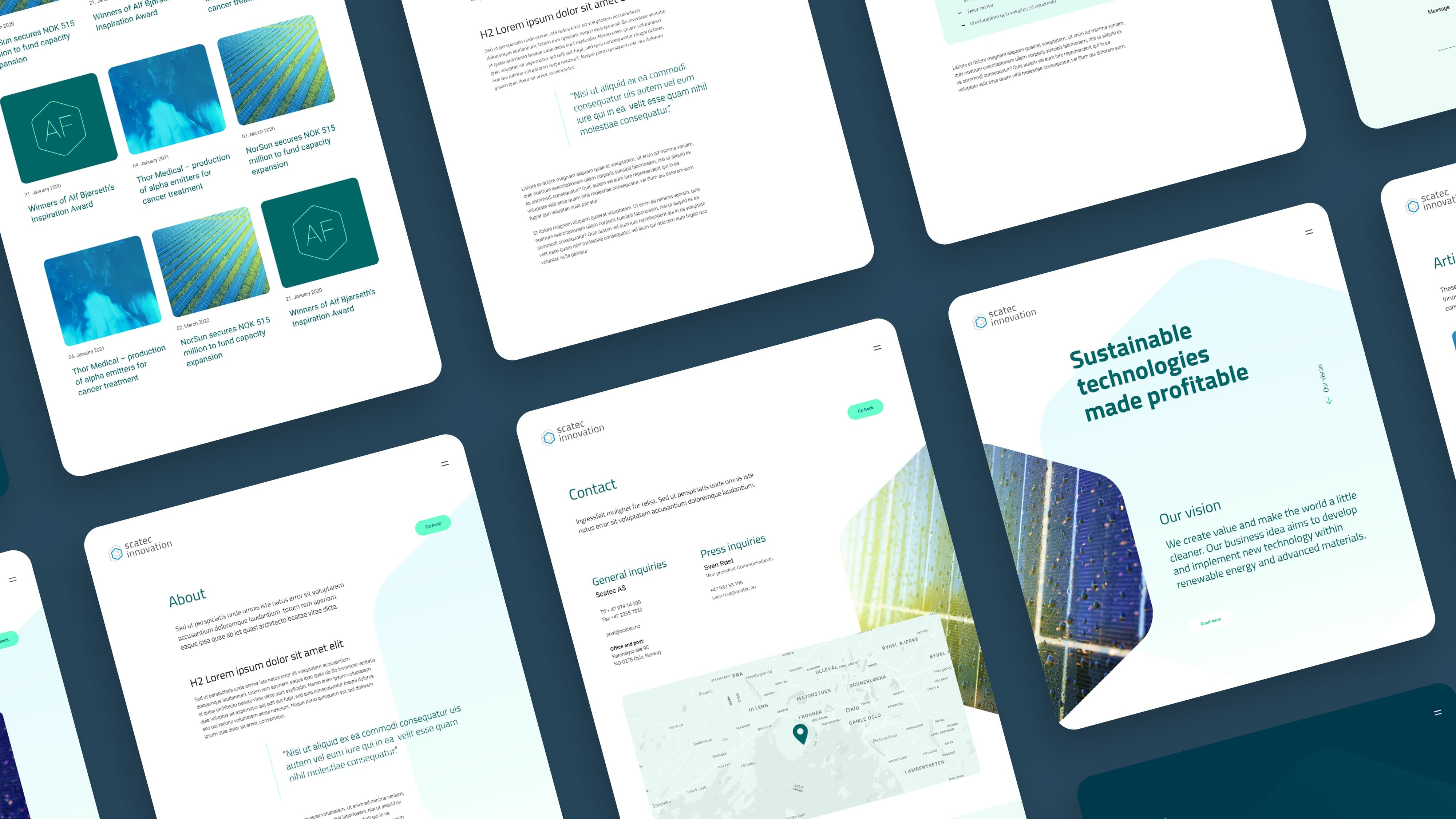 Nye nettsider for Scatec Innovation og deres datterselskaper | NXT Oslo