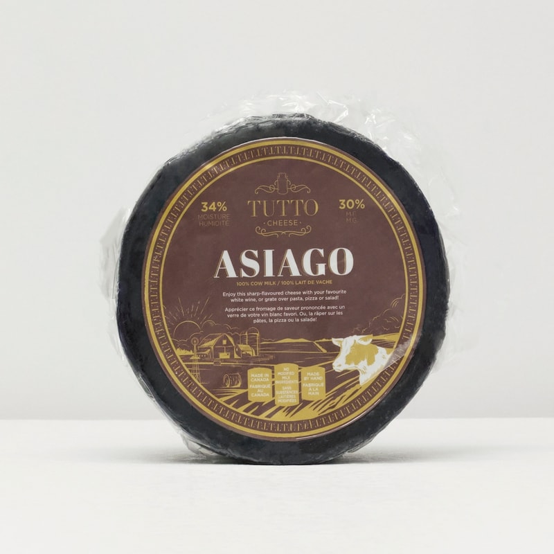 Tutto Cheese Company Asiago Wheel | Tutto Gourmet Foods Inc.