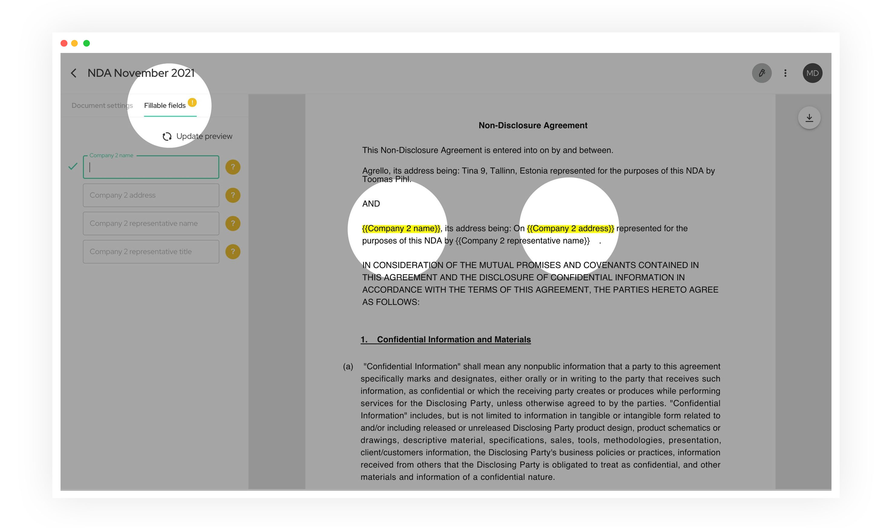 Create Fillable Word Contracts And Re Signatures