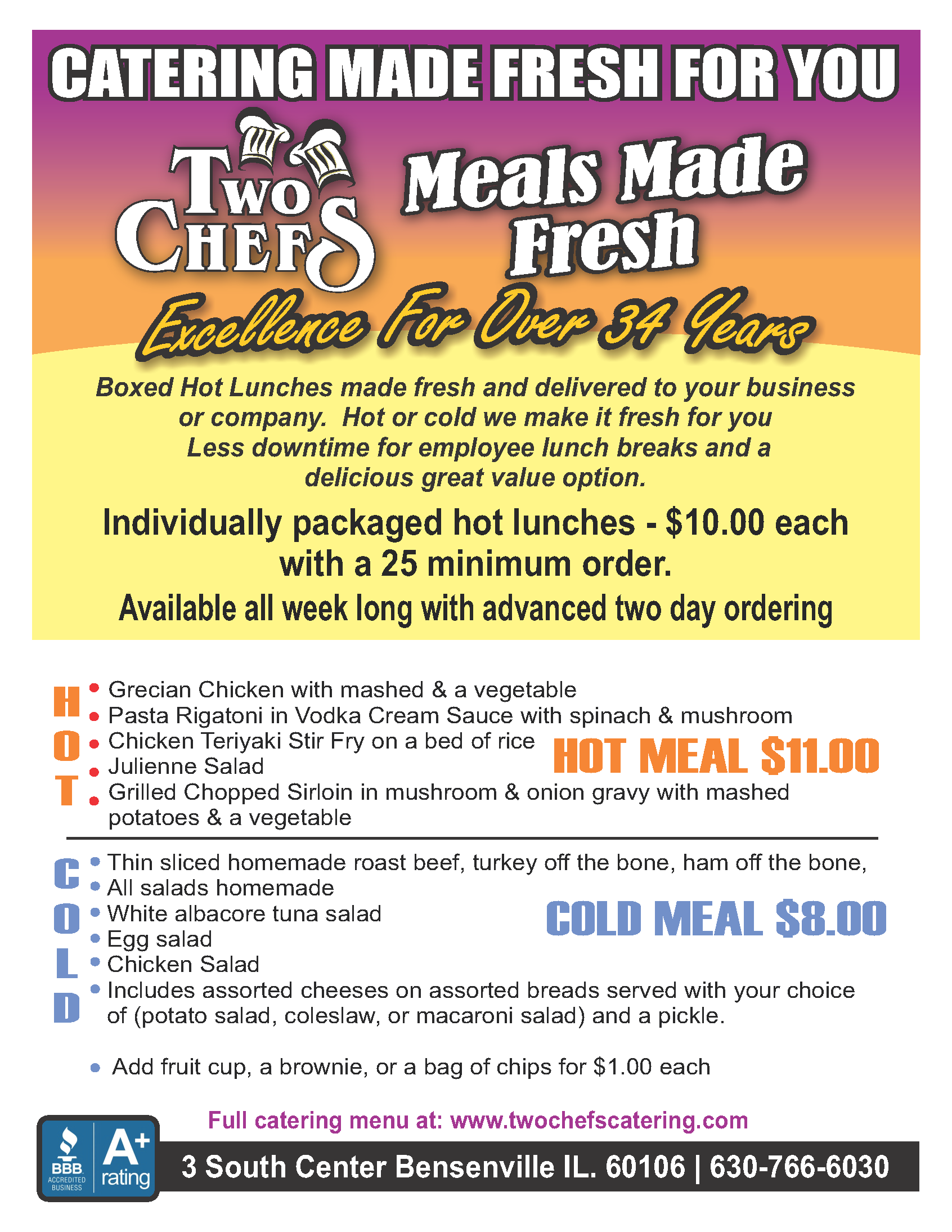 Catering Made Fresh For You | Schaumburg Business Association