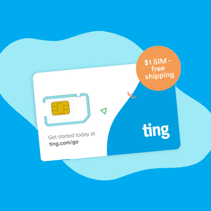 Ting Mobile: Try Ting with a $1 SIM card and free shipping