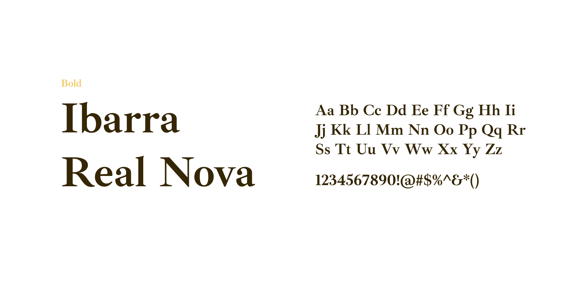 Ibarra Real Nova | Font of the Week