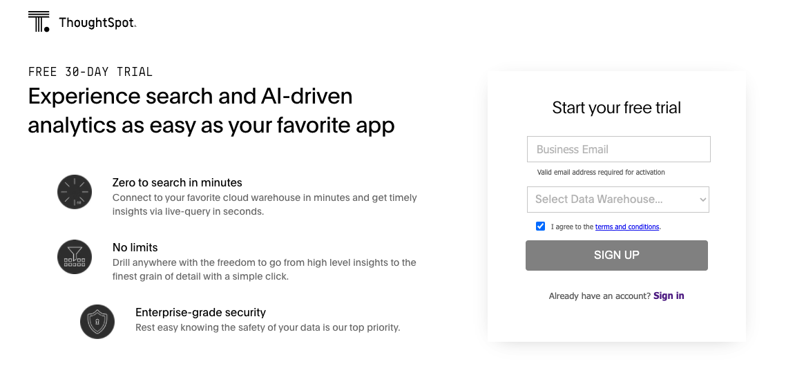 Get your data ready for ThoughtSpot in minutes