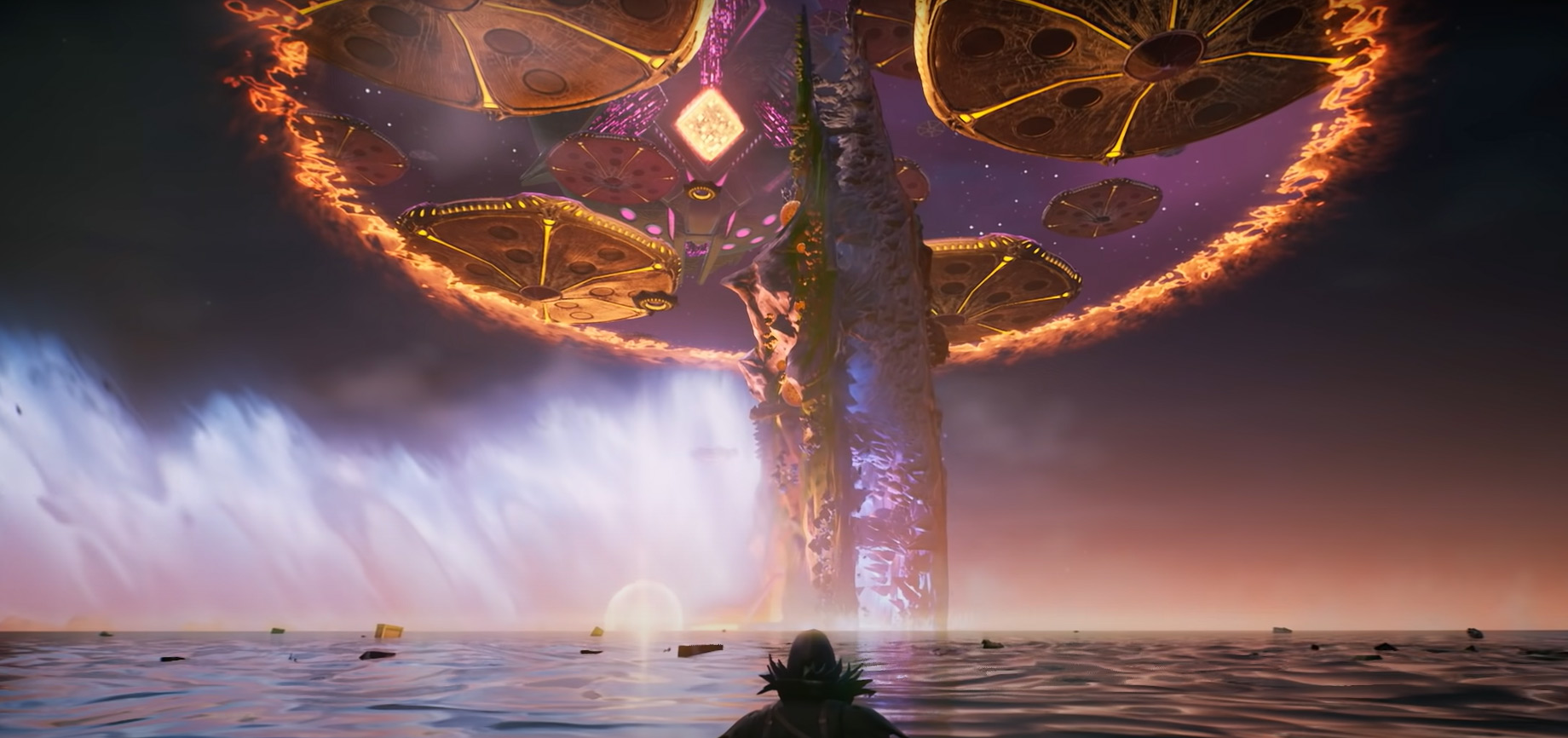 Fortnite adası, Bölüm 2'nin son etkinliği sırasında ters döndü