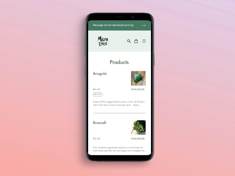 eCommerce Website - Micro Eats - Imtiaz Uddin Raqib, Webflow, Wix, Shopify Developer & Designer ...