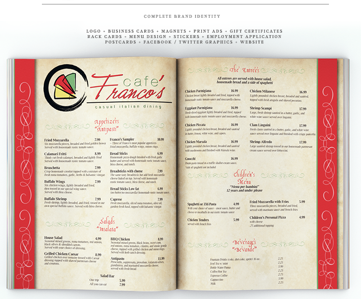 Cafe Francos / A La Carte Designs