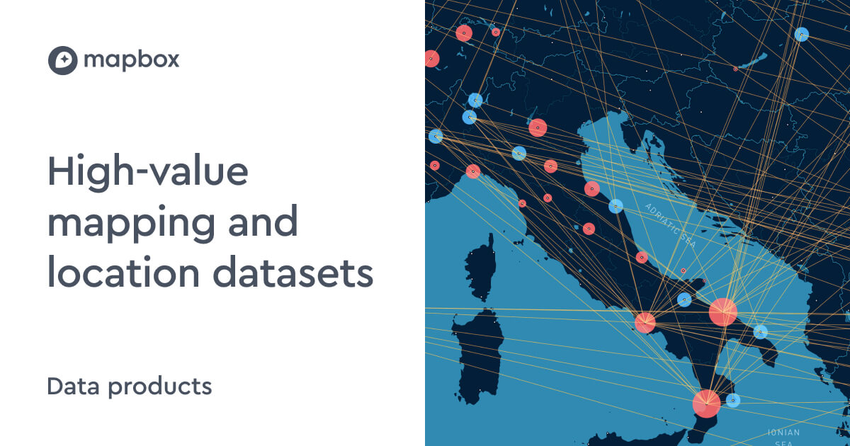 Data Products | Mapbox
